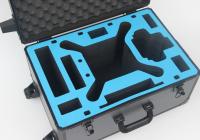 China DJI Phantom 3 Aluminum Hard Case Black Trolley With Wheels 5.5 Kgs Fireproof for sale