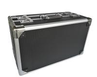 China Double Opened Aluminum Hard Case With Black Diamond Panel for sale