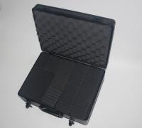 China ABS Shinny Black Aluminum Camera Case , Professional Aluminum Camera Carrying Case for sale