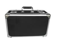 China Black Aluminum Hard Case With Foam Insert Lockable Moistureproof For Transport for sale
