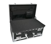 China Black Aluminum Hard Case With Foam Insert Lockable Moistureproof For Transport for sale