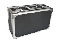 China Black Aluminum Hard Case With Foam Insert Lockable Moistureproof For Transport for sale