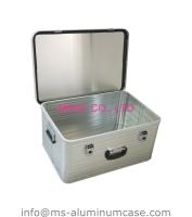 China Custom Lockable Aluminum Hard Case Silver Middle Size 1.2 Kgs Wear Resistant for sale