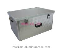 China Custom Lockable Aluminum Hard Case Silver Middle Size 1.2 Kgs Wear Resistant for sale
