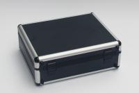 China 2.0 Kgs Black Aluminum Tool Case L 360 X W 240 X H 150mm 3 .8 MDF With Black ABS Panel for sale