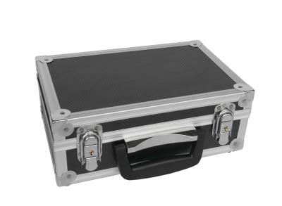 China Light Weight Small Aluminum Tool Case Black ABS Material And Aluminum Frame for sale