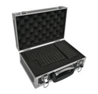 China Light Weight Small Aluminum Tool Case Black ABS Material And Aluminum Frame for sale