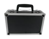 China Light Weight Small Aluminum Tool Case Black ABS Material And Aluminum Frame for sale