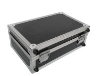 China Light Weight Small Aluminum Tool Case Black ABS Material And Aluminum Frame for sale