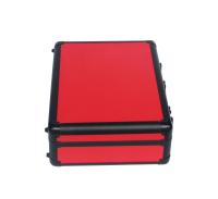 China Red Aluminum Tool Case With PU Leather  Display And Packing Tools Light Weight for sale