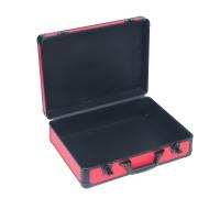 China Red Aluminum Tool Case With PU Leather  Display And Packing Tools Light Weight for sale