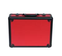 China Red Aluminum Tool Case With PU Leather  Display And Packing Tools Light Weight for sale