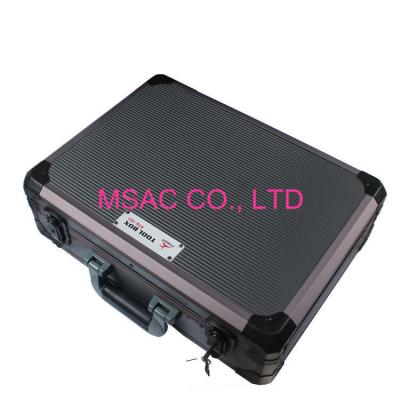 China Gray Lockable Aluminum Tool Case ABS With Aluminum Frame L 450 X W 330 X H 145mm for sale