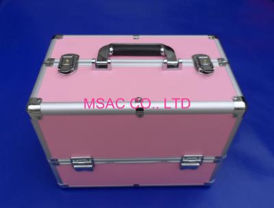 China Competitive Price Pink Aluminum Makeup Nail Case China Aluminum Case Manufacturer for sale