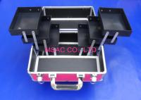 China Six Trays Makeup Carrying Case , Detachable Professional Makeup Train Case for sale