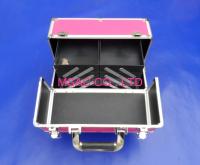 China Six Trays Makeup Carrying Case , Detachable Professional Makeup Train Case for sale
