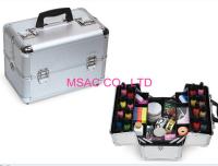 China Aluminum Beauty Boxes Silver Makeup Cases For Artists for sale