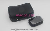 China Black Makeup Organizer Bag Light Weight , Carrying Tools Travel Cosmetic Bags for sale