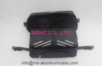 China Black Makeup Vanity Case Durable , Professional Makeup Bag 4 Trays Inside for sale