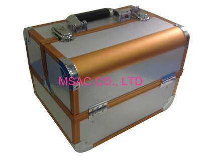 China White Aluminum Vanity Cases Portable Cosmetic Bags for sale