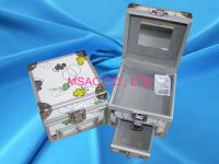 China Durable Aluminium Cosmetic Case Professional Makeup Box Gary Lining Inside for sale