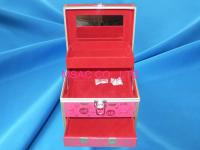 China Multi - Purpose Aluminium Cosmetic Case Red Lining Inside L 220 X W 150 X H 180mm for sale