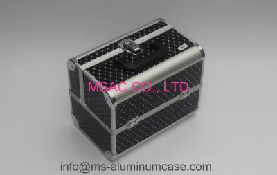 China Custom Black Aluminium Cosmetic Case for sale