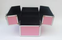 China ABS Aluminium Cosmetic Case Box Velvet Lining Size L 260 X W 220 X H 240mm for sale