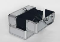 China Small Silver Aluminium Cosmetic Case 250 x 170 x 170mm Inside Trays for sale