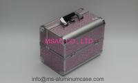China Portable Aluminum Cosmetic Train Case , Light Weight Aluminium Makeup Box for sale
