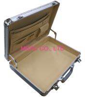 China Custom Aluminum Attache Case 4 Kgs 3MM MDF With Silver Diamond ABS Panel for sale