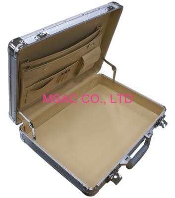 China Custom Aluminum Attache Case 4 Kgs 3MM MDF With Silver Diamond ABS Panel for sale