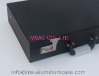 China Black Aluminum Laptop Case , Custom Aluminum Carrying Case 90 Degree Open for sale