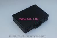 China Waterproof Aluminum Attache Case Black  L 460 X W 300 X H 150mm Durable for sale