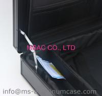 China Waterproof Aluminum Attache Case Black  L 460 X W 300 X H 150mm Durable for sale