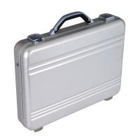 China Lockable Silver Aluminum Attache Case Fabric Lining 410 X 300 X 88mm for sale