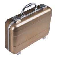 China Rose Golden Aluminium Attache Case , Portable Small Aluminum Briefcase for sale