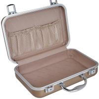 China Rose Golden Aluminium Attache Case , Portable Small Aluminum Briefcase for sale