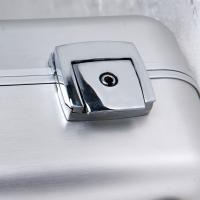 China Custom Silver Attache Case , Moistureproof Aluminium Laptop Briefcase for sale
