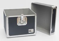 China Custom LP 100 12'' Aluminum DVD/CD Storage Case Aluminum Media Vinyl Storage Case for sale