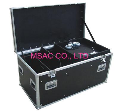 China MS-F-01 Aluminium Instrument Case , Black Flight Case L1200 X W400 X H650mm for sale