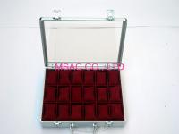 China MS-WT-08 Aluminum Watch Case / Acrylic Watch Case Transparent Color For Display for sale