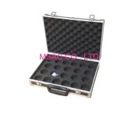 China Black Aluminum Pool Cue Cases , Aluminium Snooker Cue Cases Foam Lining for sale