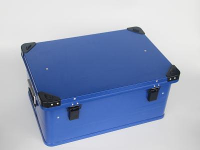 China Customized Painting Aluminum Storage Case With 1.0mm Thickness Aluminum Panel In Blue Color for sale