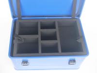 China Customized Painting Aluminum Storage Case With 1.0mm Thickness Aluminum Panel In Blue Color for sale