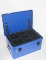China Customized Painting Aluminum Storage Case With 1.0mm Thickness Aluminum Panel In Blue Color for sale