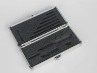 China 180 Degree Small Aluminum Tool Cases With Customized Height Inside Die Cut EPE Foam For Storage Tools for sale