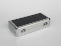 China 180 Degree Small Aluminum Tool Cases With Customized Height Inside Die Cut EPE Foam For Storage Tools for sale