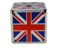 China Custom LP 100 12'' Aluminum DVD/CD Storage Case Aluminum Media Vinyl Storage Case for sale