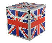 China Custom LP 100 12'' Aluminum DVD/CD Storage Case Aluminum Media Vinyl Storage Case for sale
